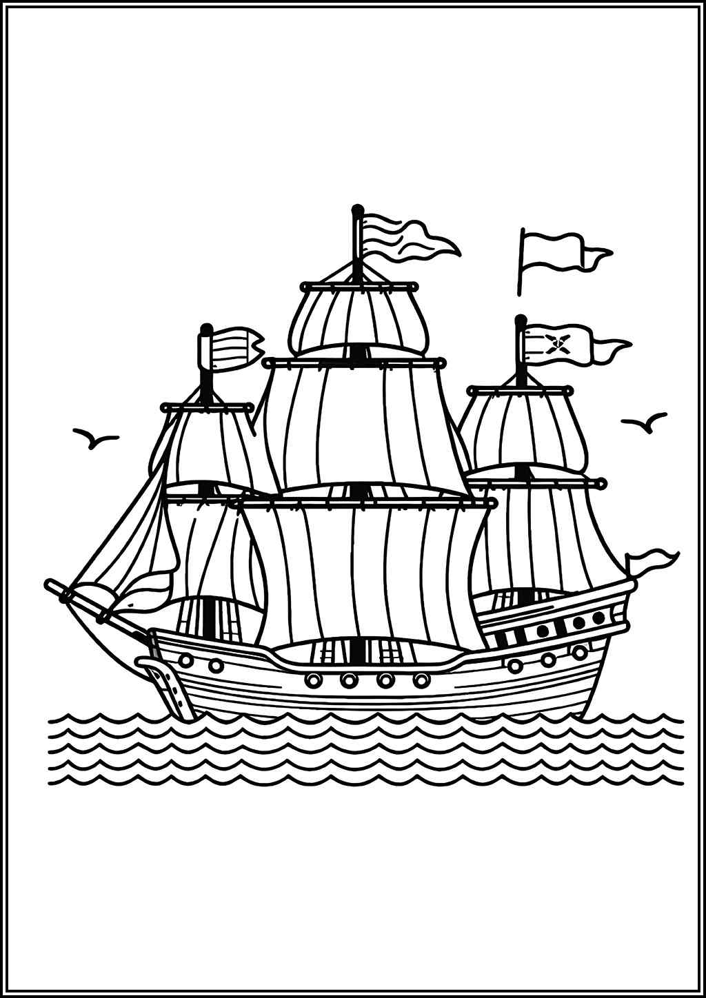 Ship coloring pages (Free printable PDF) - TotalColoring.com