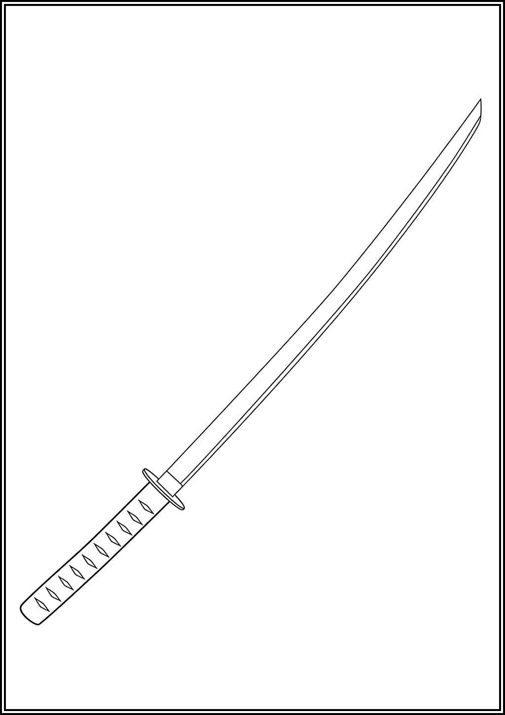 Katana coloring pages (Free printable PDF) - TotalColoring.com
