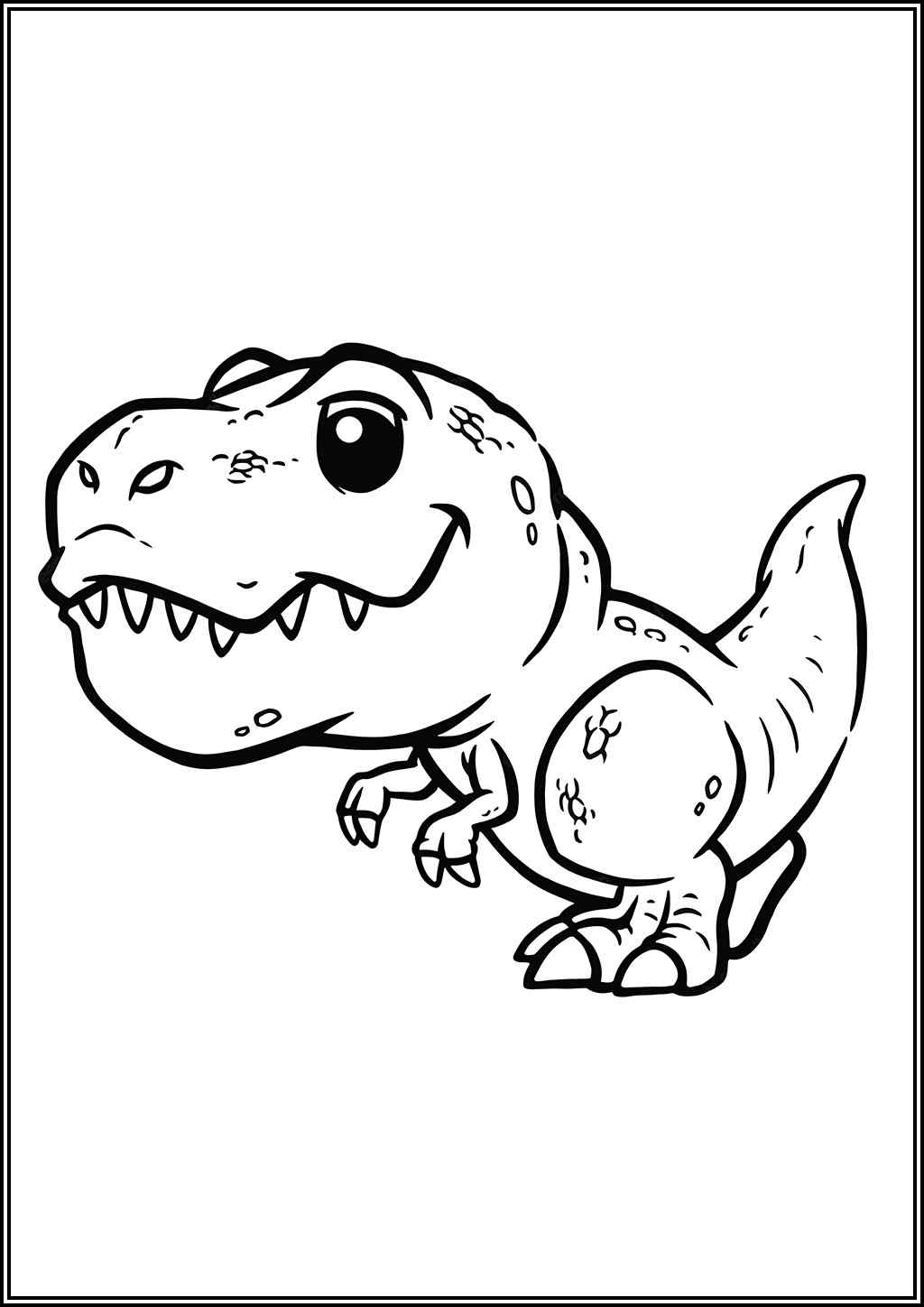 T-Rex coloring pages (Free printable PDF) - TotalColoring.com