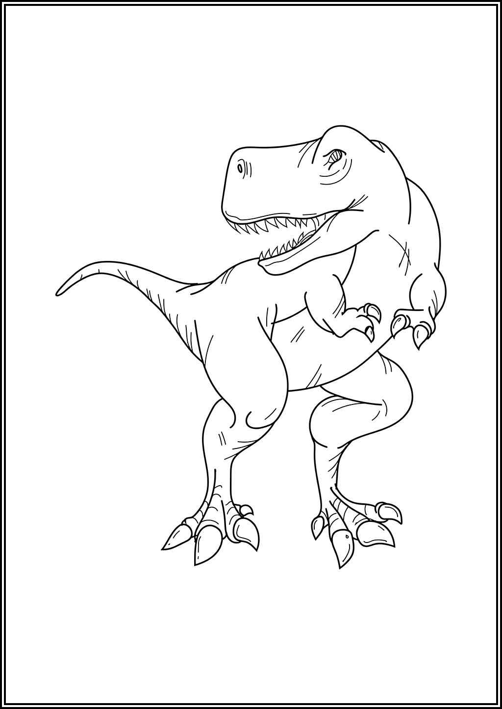 T-Rex coloring pages (Free printable PDF) - TotalColoring.com