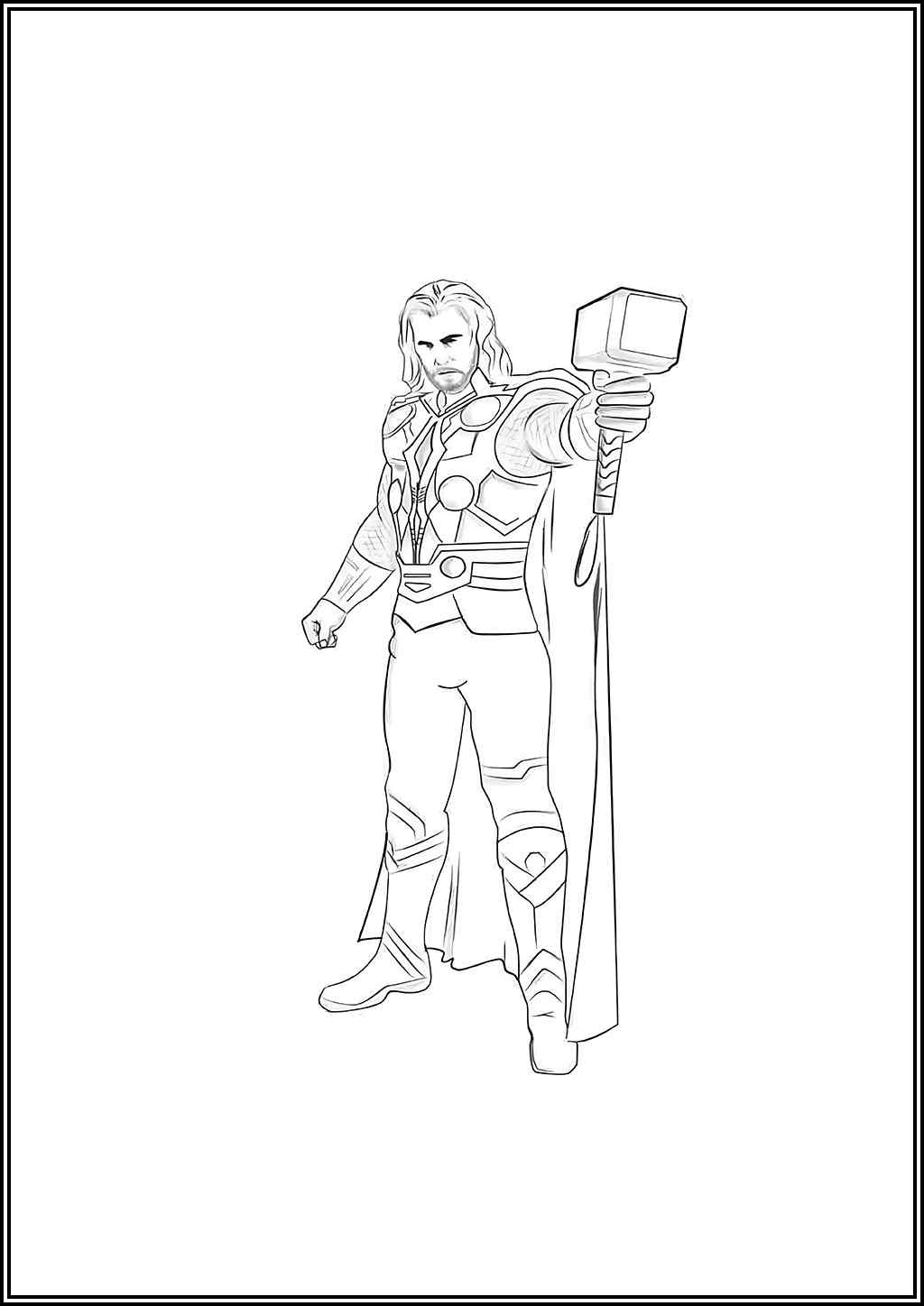 Thor coloring pages (Free printable PDF) - TotalColoring.com